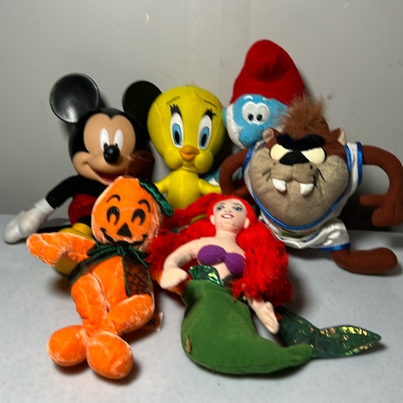 Toys | Disney Looney Tunes Kids Plush Cartoons Animals 6 Items | Poshmark